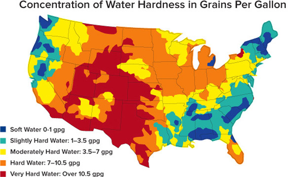 Hard Water vs Soft Water map | still being molly