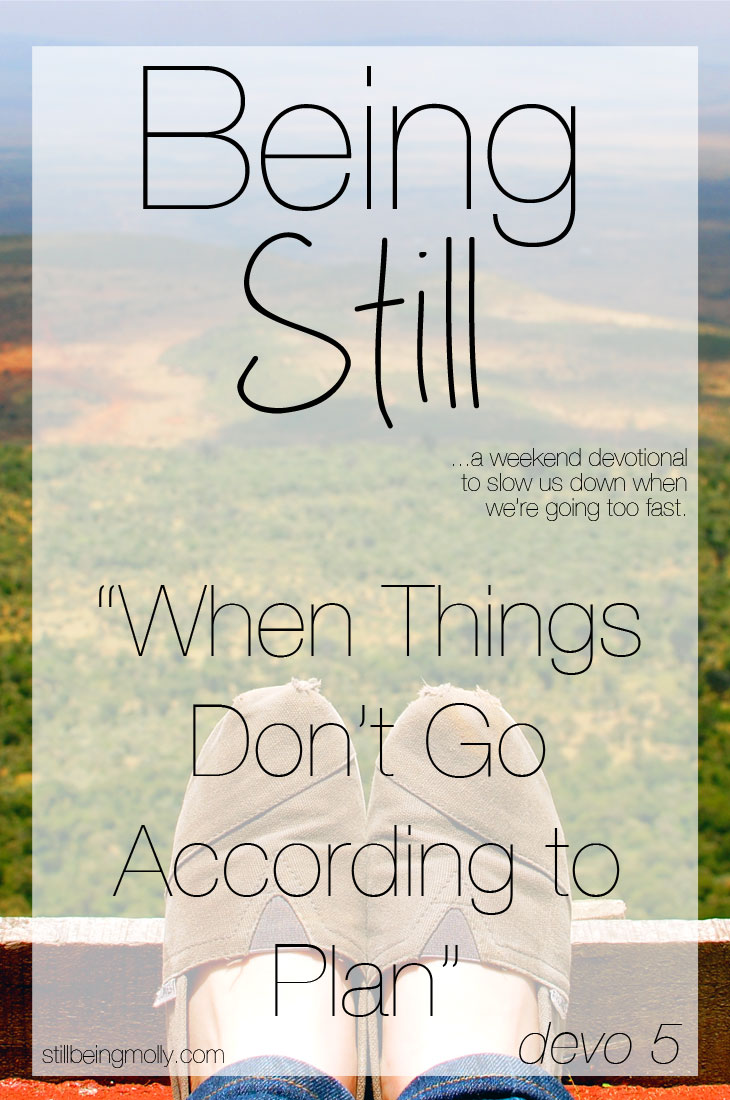 Being Still | When Things Don't Go According to Plan - Still Being Molly Being Still | When Things Don't Go According to Plan - Still Being Molly