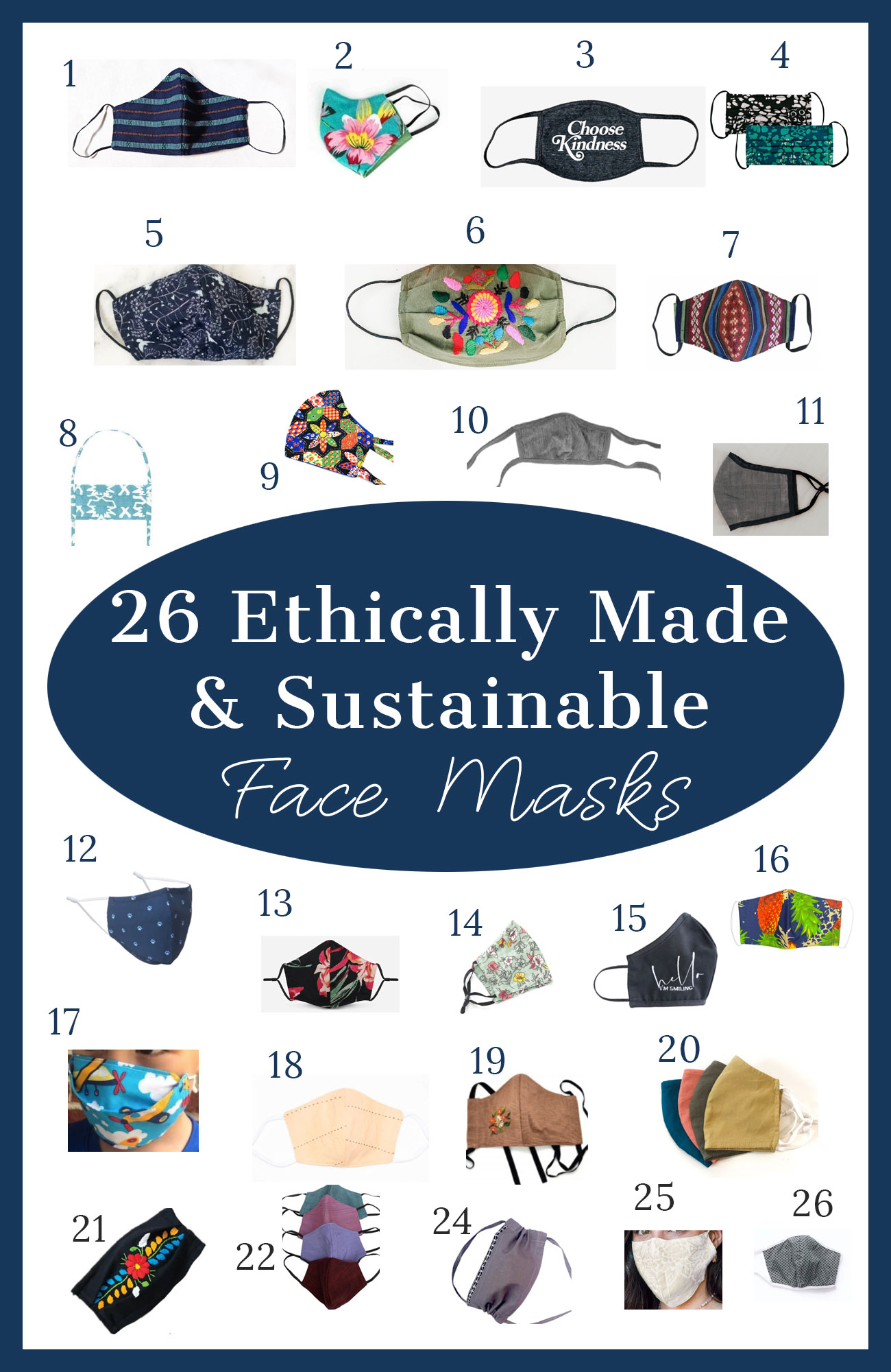 26 Ethically Made & Sustainable Face Masks - Still Being Molly
